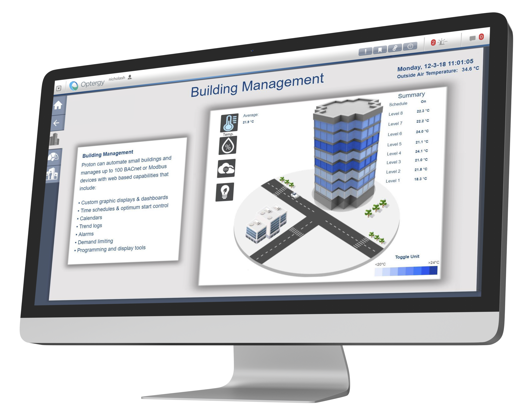 Optergy Building Management System - Leading Edge Automation